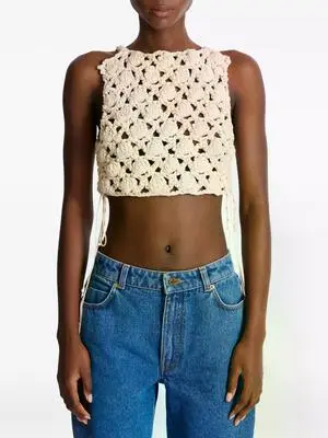 Balmain Tie-detail Top - Neutrals