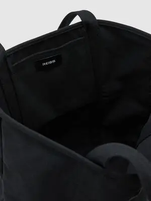 REISS Navona Canvas Tote Bag With Monogram Patch