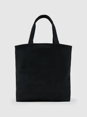 REISS Navona Canvas Tote Bag With Monogram Patch