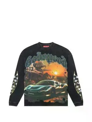 GODSPEED Sunset Drift Print Long-sleeve Sweatshirt