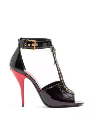 Valentino Garavani Patent Leather Bustier Sandals 105mm