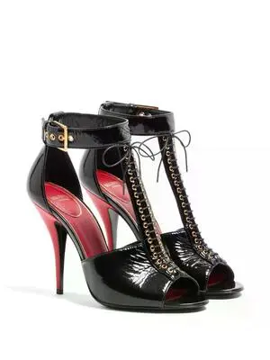 Valentino Garavani Patent Leather Bustier Sandals 105mm