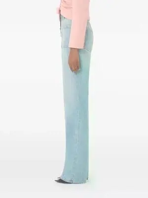 Valentino Garavani Straight Leg Denim Trousers - Blue