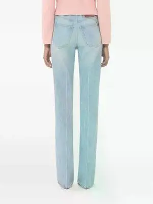 Valentino Garavani Straight Leg Denim Trousers - Blue