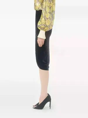 Valentino Garavani Velvet Skirt - Blue