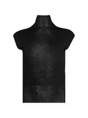 Rick Owens Turtleneck Knitted Vest