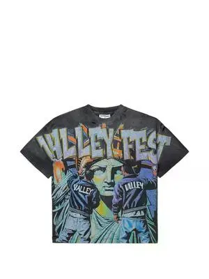VALE FOREVER Bling Graffiti T-shirt