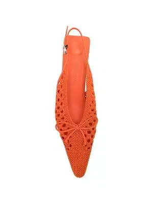 Jacquemus Woven Lambskin Slingback Pumps