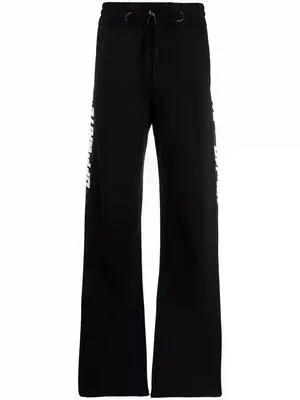 Off-white Printed Sports Pants For Women