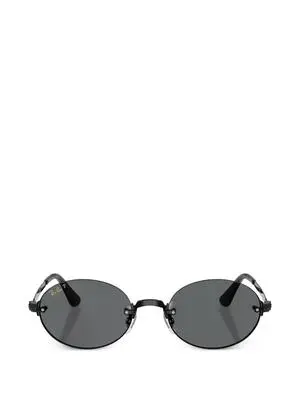 Ray-ban Oval Frame Sunglasses - Black