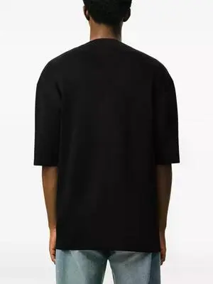 AMI Paris Wool Short Sleeve V-neck Sweater