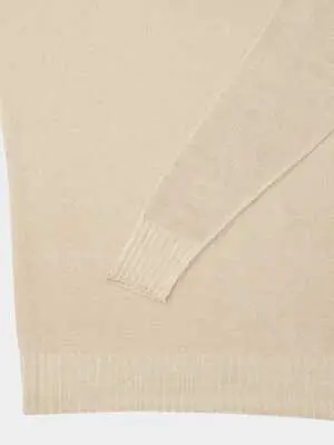120% Lino Soft Linen Knit Sweater - Beige
