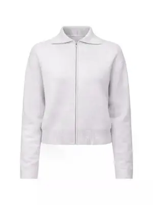 ALLUDE Collar Zip Jacket