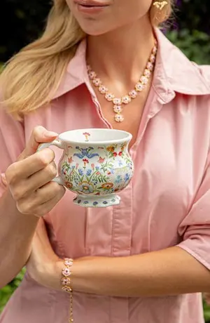 JULISKA Sofia Mug - White Multi