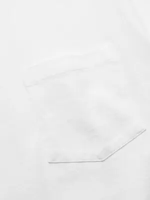 CORRIDOR Garment-dyed Cotton-jersey T-shirt - White