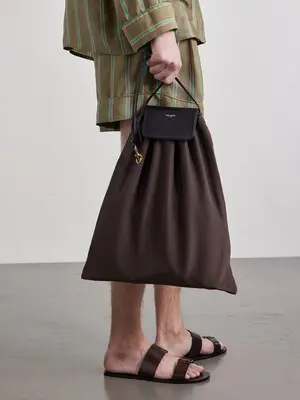 Saint Laurent Nylon And Leather Messenger Bag