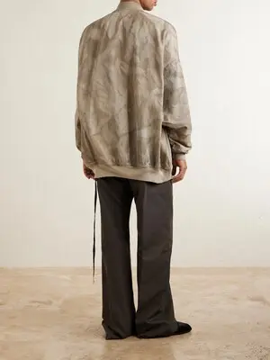 Rick Owens Jumbo Oversized Denim Bomber Jacket