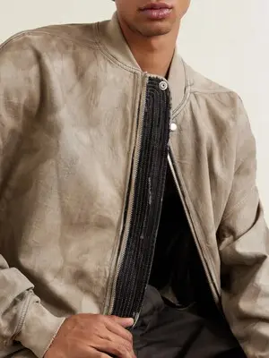 Rick Owens Jumbo Oversized Denim Bomber Jacket