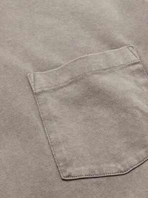 CORRIDOR Garment-dyed Cotton-jersey T-shirt - Gray