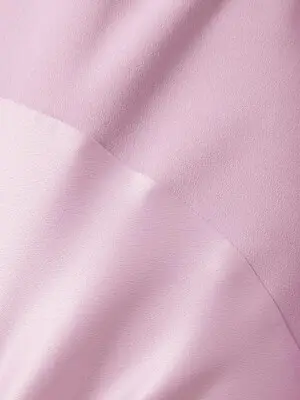 Solace London Claudine Satin-trimmed Crepe Gown - Pink