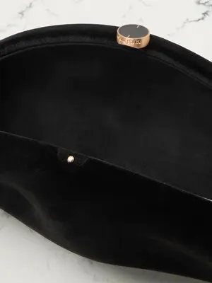 Cult Gaia The Caldera Velvet Clutch