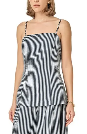 English Factory Stripe Longline Camisole