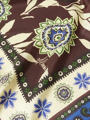 ALEMAIS Jasper Printed Silk-twill Scarf