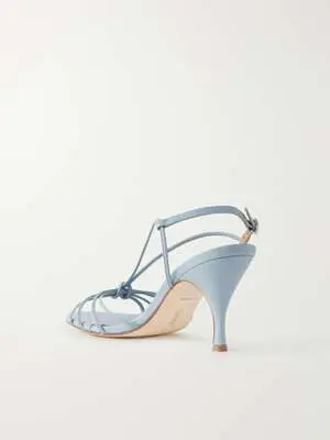 AeydĒ Solange Crossover Leather Heeled Sandals