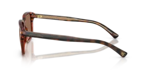 Brooks Brothers Rectangular Sunglasses With Acetate Temples - Brown