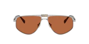 Brunello Cucinelli Irregular Titanium Sunglasses - Argento