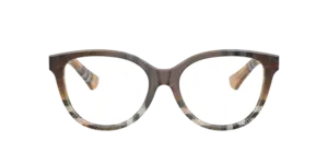 Burberry Cat-eye Eyeglasses - Check Gradient Sand