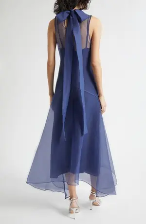 Staud Auden Sleeveless Chiffon Gown