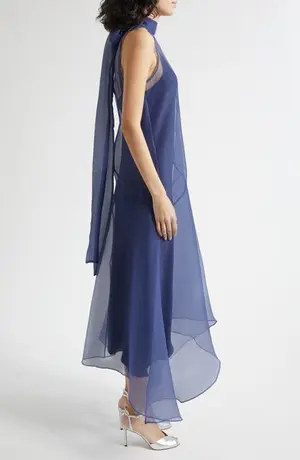Staud Auden Sleeveless Chiffon Gown