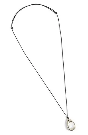 Madewell Sculptural Pendant Cord Necklace