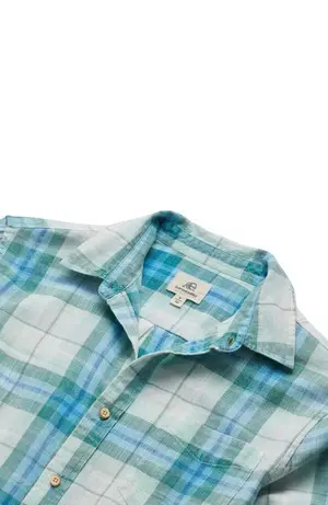 SURFSIDE SUPPLY CO. Brian Twill Plaid Shirt - Blue Combo