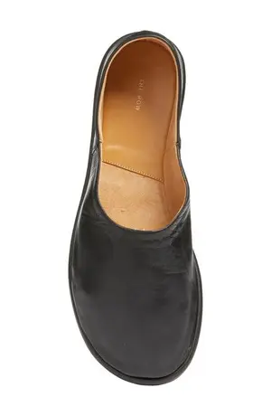 THE ROW Canal Leather Flats - Black