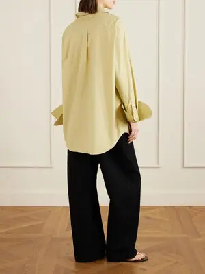 Ossou Haze Cotton-poplin Shirt - Green