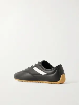 Alexander McQueen Boxe' Leather Sneakers - Black