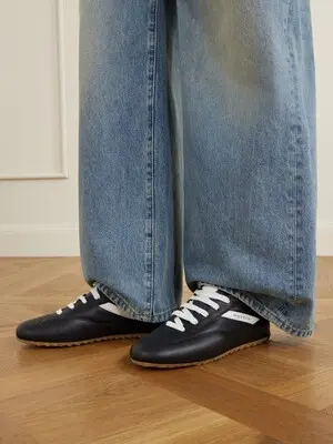Alexander McQueen Boxe' Leather Sneakers - Black