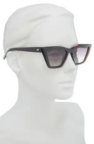 Le Specs Veledrome 54mm Gradient Cat Eye Sunglasses - Dark Tort