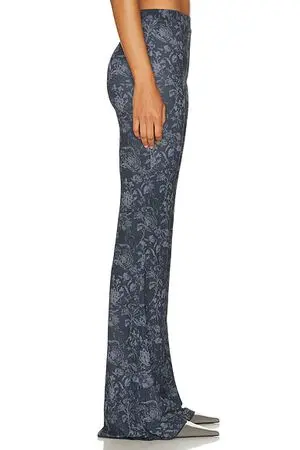 JADE CROPPER Flared Mesh Trousers