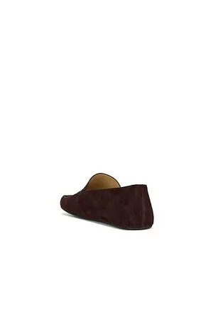 THE ROW Leo Slipper - Lacquer Brown