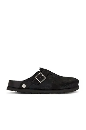 BIRKENSTOCK Boston Pony Hair Exq Mule - Black