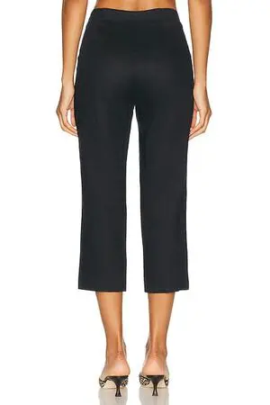 AEXAE Linen Capri Pants - Black