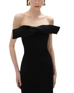 Rachel Gilbert Rydell Off-the-shoulder Gown