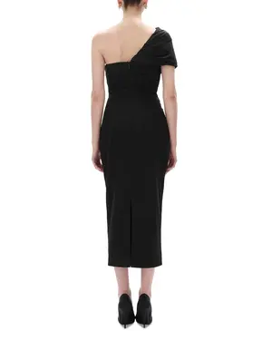 Rachel Gilbert Clay One Shoulder Dress