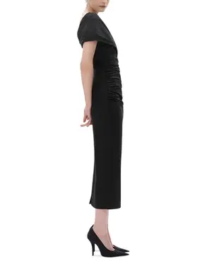 Rachel Gilbert Clay One Shoulder Dress
