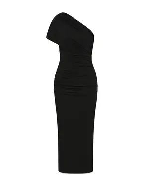 Rachel Gilbert Clay One Shoulder Dress