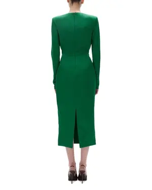 Rachel Gilbert Plunge Neck Dress