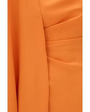 Rachel Gilbert Dion Cape Gown - Orange